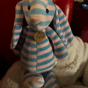 Aaron the Bear Upcycled Soft Toy by Second Hugs/cuddly Toy/ Teddy Bear ...