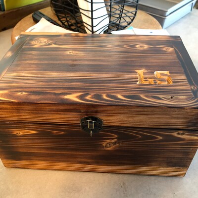 Personalized Wooden Box With Lock, Mens Valet Box Gift for Him ...