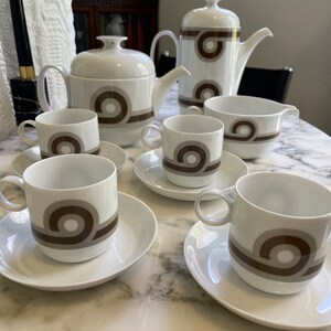 Vintage Thomas Germany Scandic Shadow Teapot Tea Pot Ceramic | Etsy