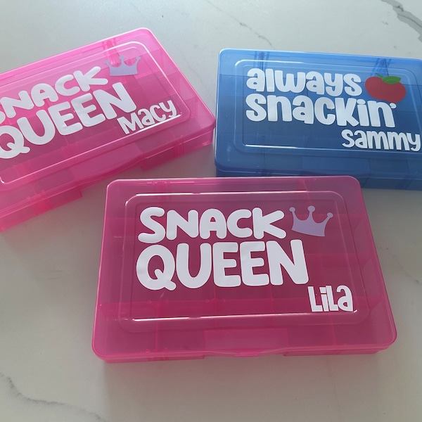 Travel Snack Box | Kids Snack Container, Toddler Adult | Food Storage ...