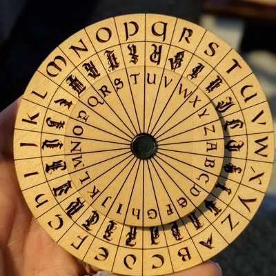 Shift Cipher Wheel - Etsy