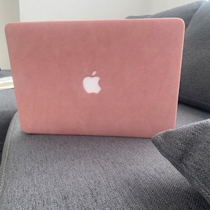 Frosted Leather Pink Hard Case Cover for MacBook Air 13 M1 M2 13.6 ...