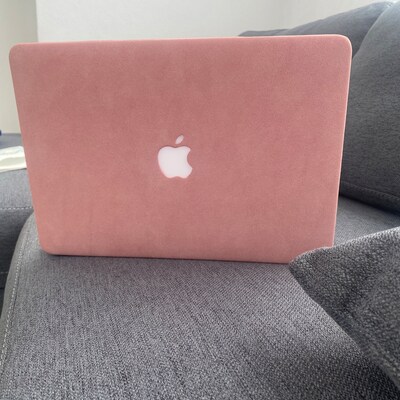 Frosted Leather Pink Hard Case Cover for MacBook Air 13 M1 M2 13.6 ...