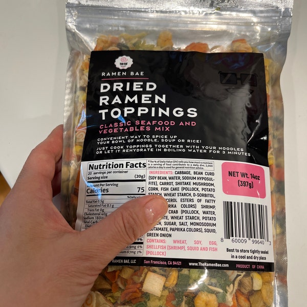 Dried Ramen Toppings Enoki Mushroom - Etsy