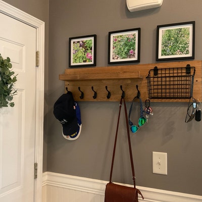 Industrial Entryway Mail Organizer the Allison Key Hooks Wall Mounted ...