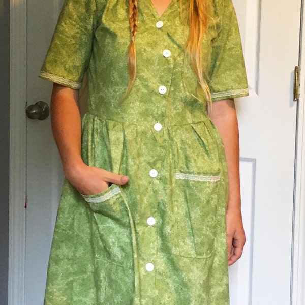 Button-up Dress PDF Sewing Pattern | Sizes 4-16 (EU 34-46) | Two Length ...