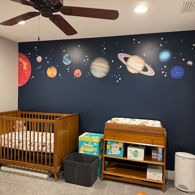 Sun & Planets Wall Stickers Set, Solar System Kids Room Decor or ...