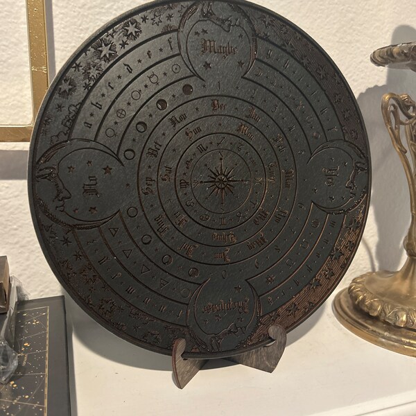 Wheel of the Year Deep Laser Carved Hand Finished Calendar Altar Tile ...