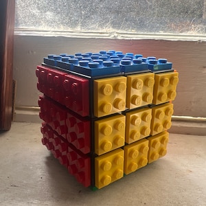 Rubik's-type Cube Made of Lego - Etsy