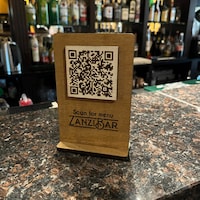 QR Code Menu Sign, Scan to View Menu, Cafe Bar QR Code Stand ...