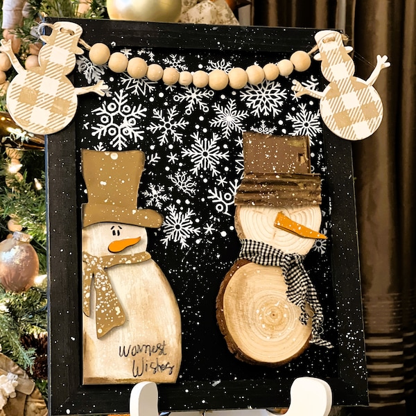 Snowman Wood Cut Out/diy Kit - Etsy