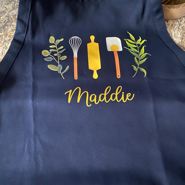 Customized Apron, Baking Apron, Baker Gift, Personalized Gift, Cute ...