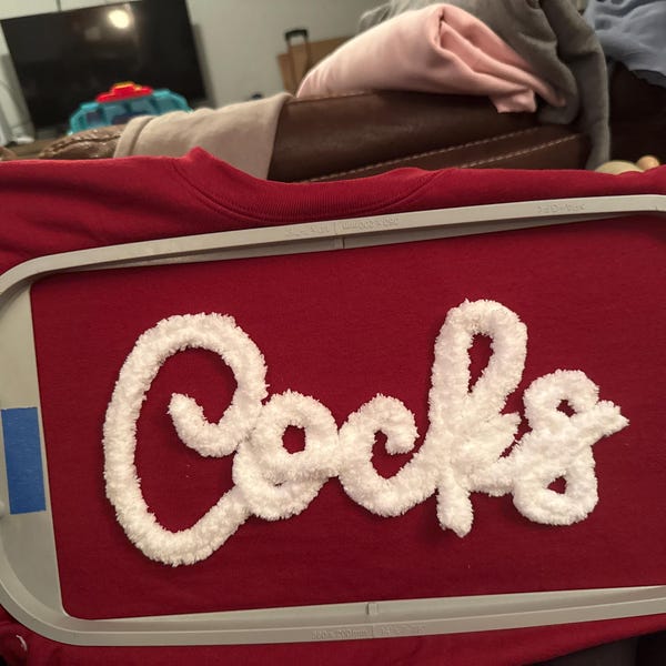 Cursive Yarn Embroidery Font - Machine Embroidery Font for Chenille ...