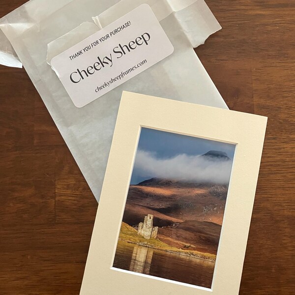 8x10 Custom Cut Single Matboard for 8x10 Frame, Picture Frame Mat ...