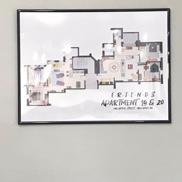 Friends TV Show Apartment Floor Plan-friends TV Show Layout Friends ...