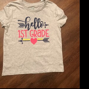 Hello 1st Grade Svg Eps Png Cutting Files for Silhouette Cameo Cricut ...