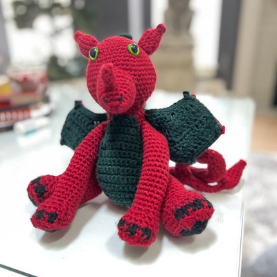 Welsh Dragon Crochet Pattern Welsh Dragon Pattern PDF in US and UK ...