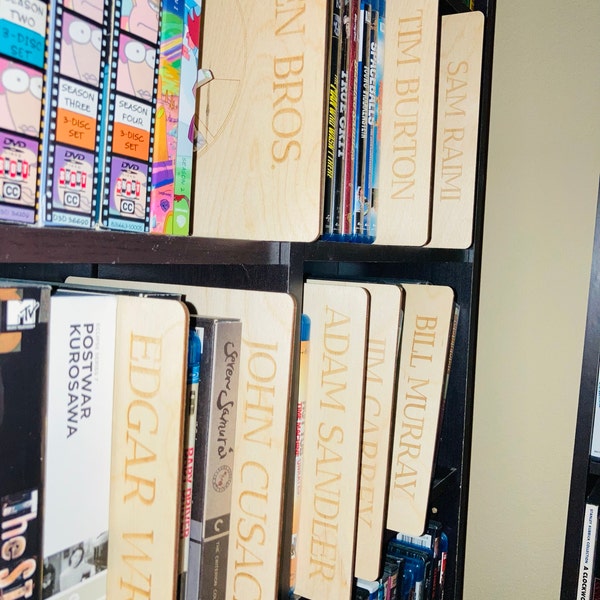 Dvd Divider, Genre Divider, Movie Divider, Movie Organizer, 45 ...