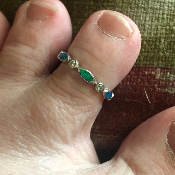 Opal Ring - Toe Ring - Toe Rings for Women - Women's Toe Rings ...