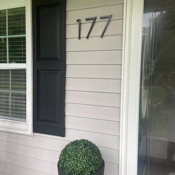NO DRILLING REQUIRED 7.5" Vinyl Siding House Numbers Black or White - Etsy