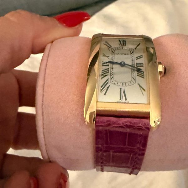 Cartier Santos Shiny Alligator Leather Watch Strap – Quick Release ...