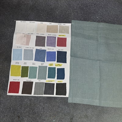 Linen Color Samples. 30 Colors Included. - Etsy