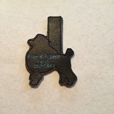 Poodle Dog in the Hoop Snap/rivet Key Fob DIGITAL Embroidery Design - Etsy