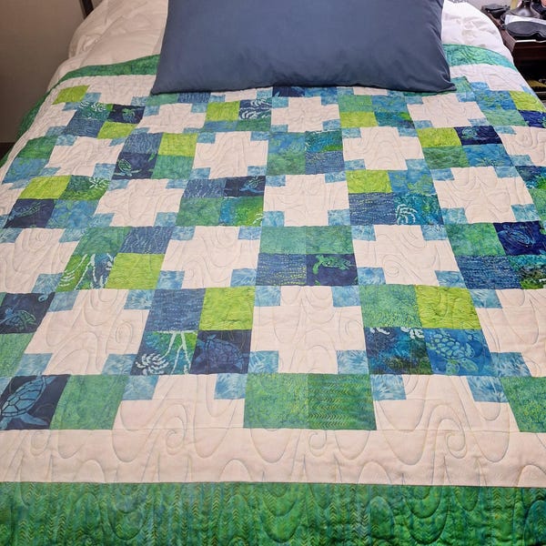 Tidal Wave Handmade Quilt - Etsy