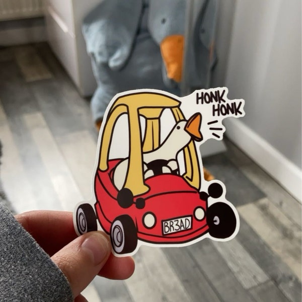 Goose Road Rage Transparent Vinyl Sticker// Meme Goose Sticker Vinyl ...