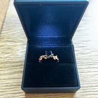 Volcano 1 18K Yellow Gold Engagement Ring, Nature Ring, Diamond Ring ...