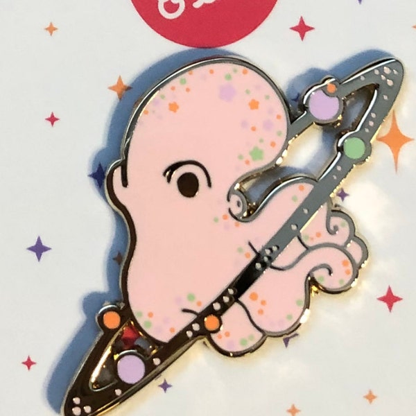 Cosmic Octopus Enamel Pin - Etsy