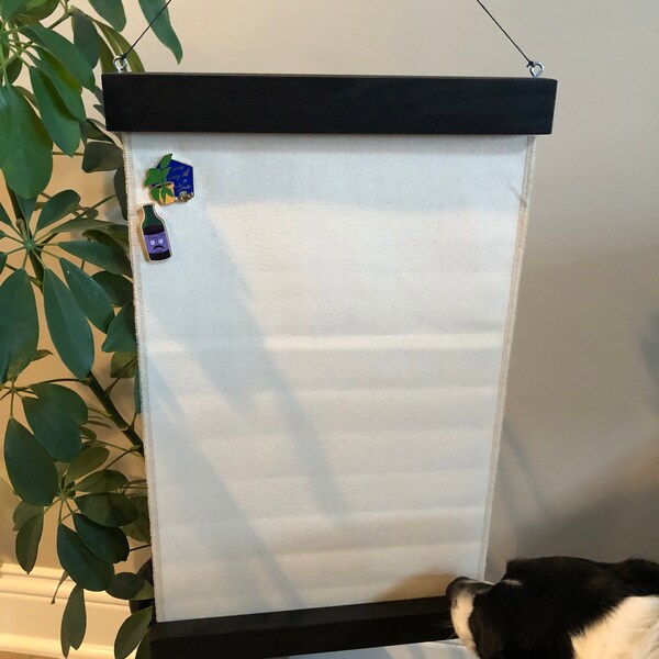 Pin Badge Display / Blank Canvas Wall Hanging / Enamel Pin Holder / HTV ...