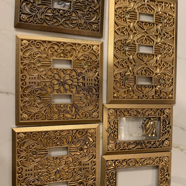 Light Switch Cover, in Muted Gold , Modern Home Decor,lightswitch Cover ...