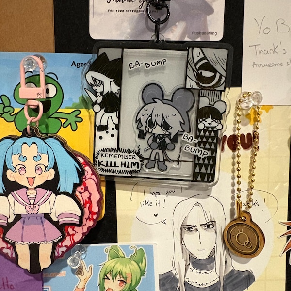 SHTDN Rpgmaker Goyou & Agape Glitter Epoxy Acrylic 2.5" Charms - Etsy