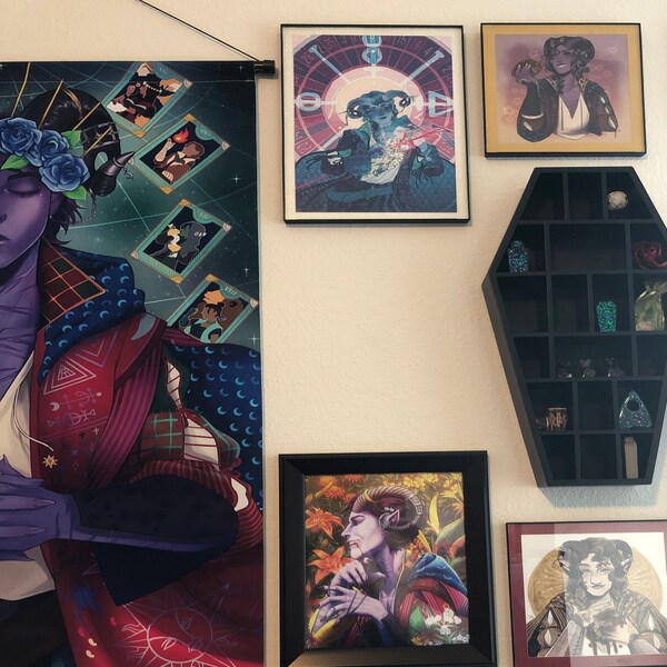 Critrole Molly With Flowers Art Print - Multiple Sizes Available ...