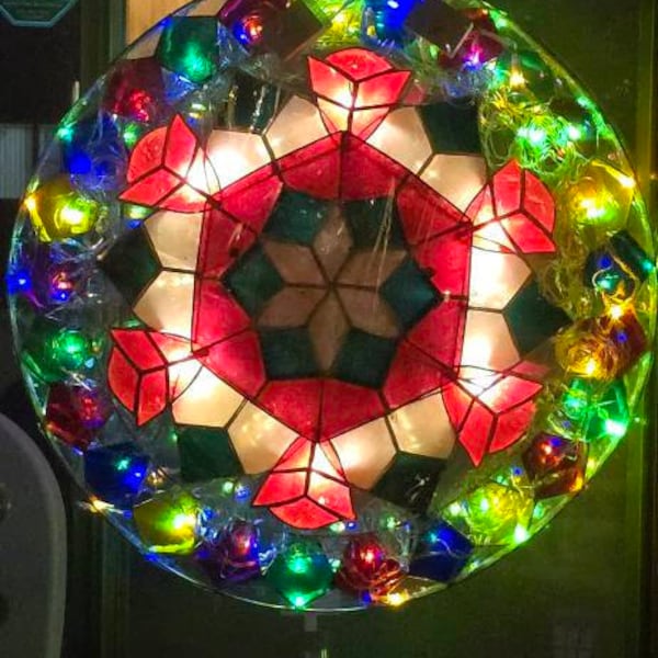 LED Philippine Flag Tala Combination Capiz Parol Philippines Christmas ...