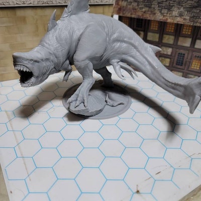 Shark Tyrant Miniature Rescale Miniatures Dnd Miniatures Role Playing ...