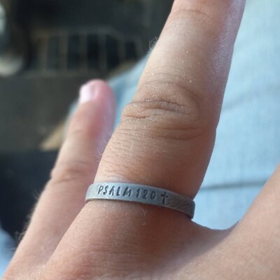 Scripture Ring, Cross Ring, Bible Verse Ring, Faith Ring, Philippians 4 ...