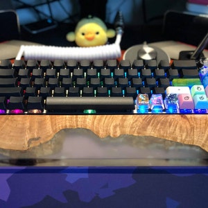 CALDERA Mechanical Keyboard Mechanical Keyboard 60% Keyboard Case Wood ...