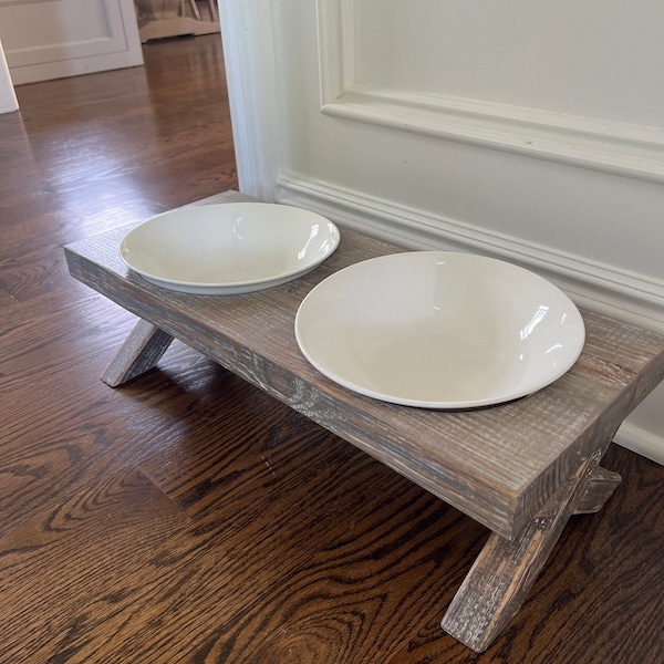 Dog Bowl, Dog Bowl Stand, Raised Dog Bowl Feeder, Farm Table, Raised ...