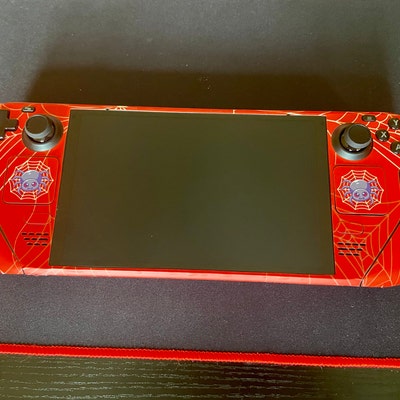 Spider Web Steam Deck Skin, Cute Spiders Black Steamdeck Decal Wrap ...