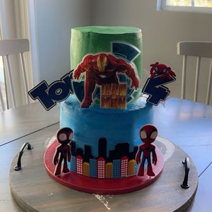 Spidey and His Amazing Friends 3D 7 Letters or Numbers Spidey Party ...