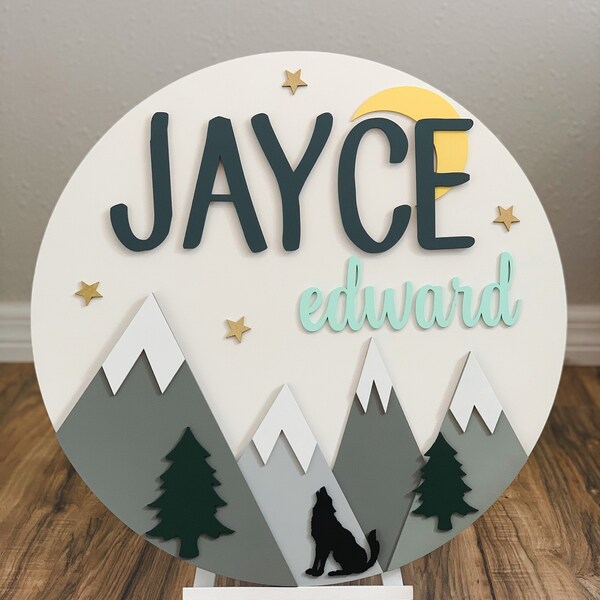 Safari Nursery Baby Sign SVG FILE for Laser Cut Signs Personal ...