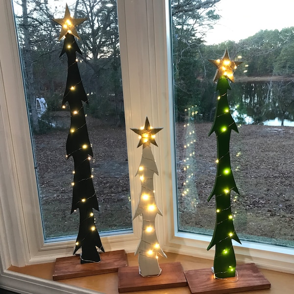 Farmhouse Wood Christmas Trees | Porch Decor | Farmhouse Christmas ...