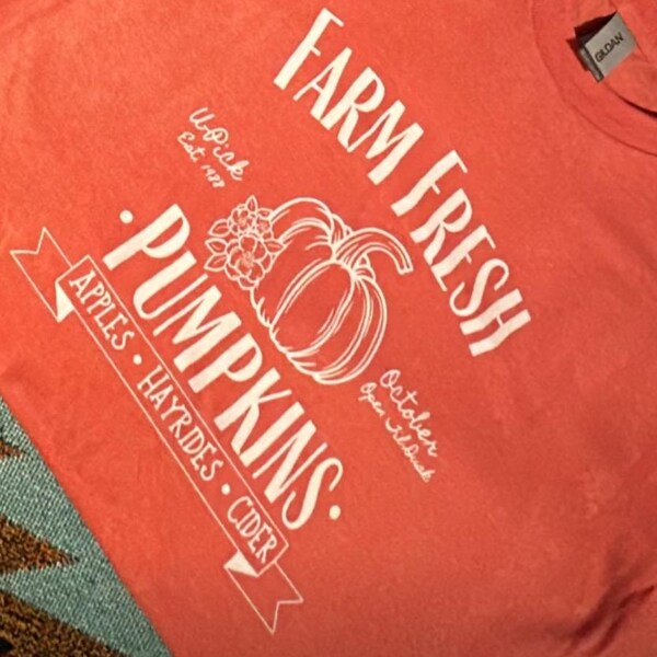 Ready to Press Fall Screen Print Transfer, Heat Transfer for T-shirts ...