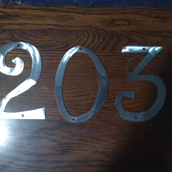 Rustic Metal - 4 Inch TO 8 Inch - Individual House Numbers - Size ...