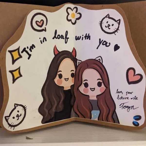 Custom Cute Cartoon Portrait, Cute Anime Portrait, Illustration ...