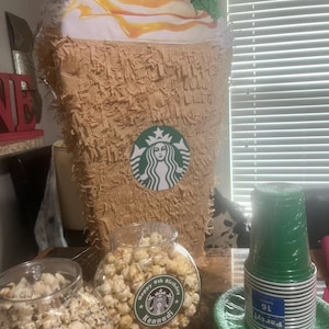 Coffee Pinata! 27”x 16”x 4” Starbucks Theme - Etsy