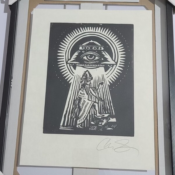 Godzilla Signed Handmade Prints Monster Japan Kaiju Mothra Rodan Pop ...