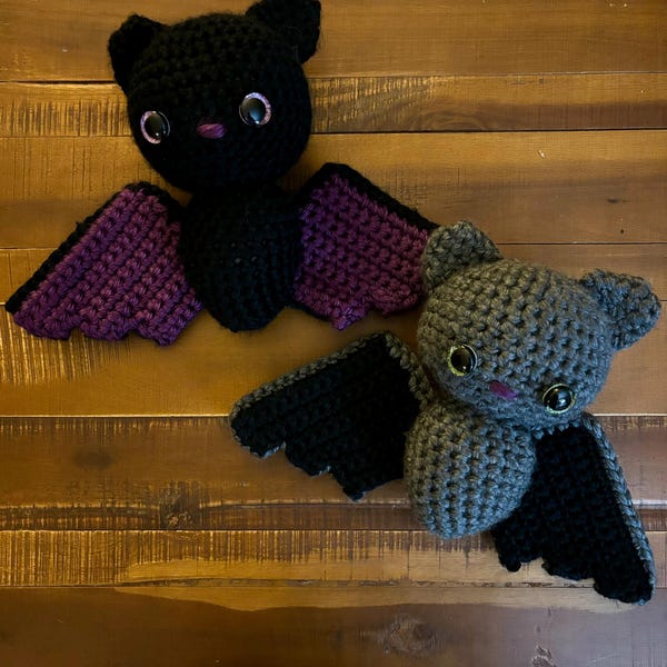 PATTERN: Plush Binx the Bat Pattern Amigurumi Chunky Bat Pattern Super ...